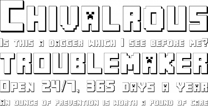 MINECRAFT PE | Font Zillion