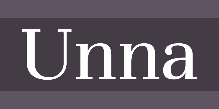 Unna Font Free by Omnibus Type » Font Squirrel