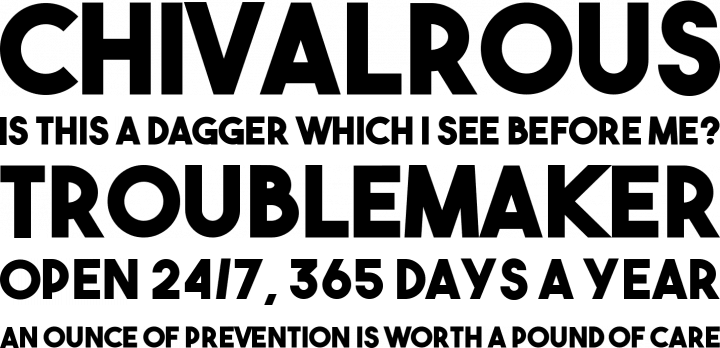 The Bold Font | Font Zillion