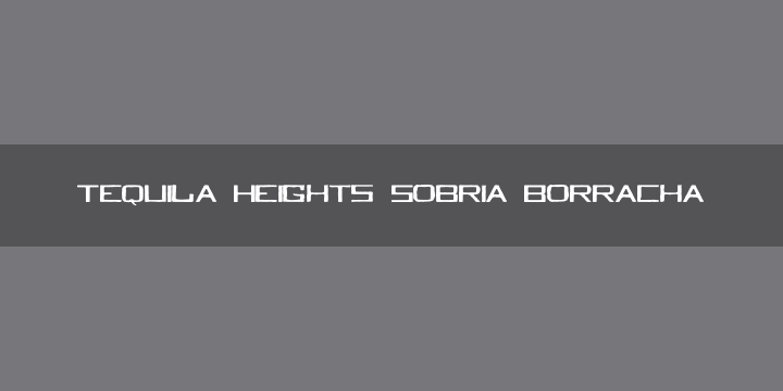 Tequila Heights Sobria Borracha | Font Zillion Tequila Heights Sobria Borracha | Font Zillion